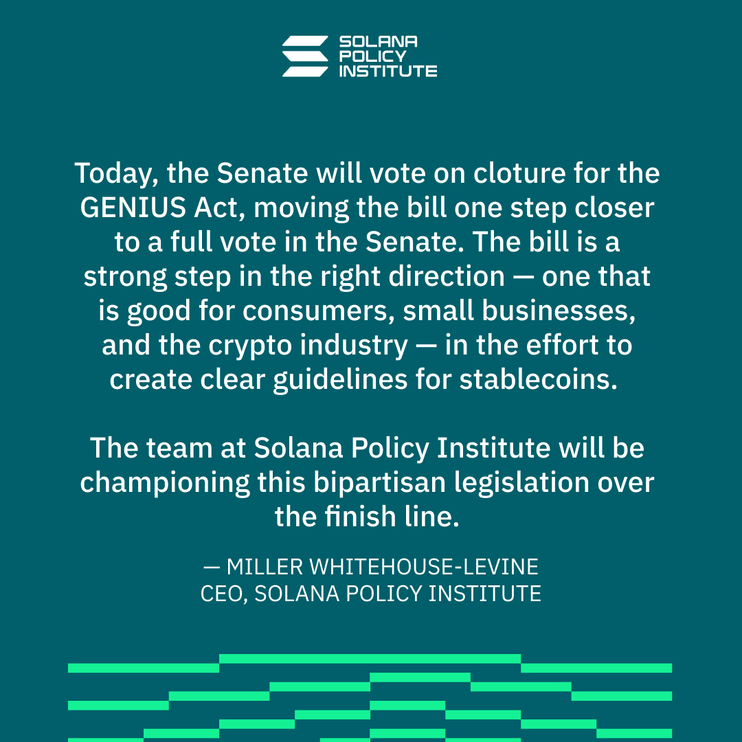 U.S. Senate to Vote on GENIUS Act for Stablecoin Regulation Monday ...