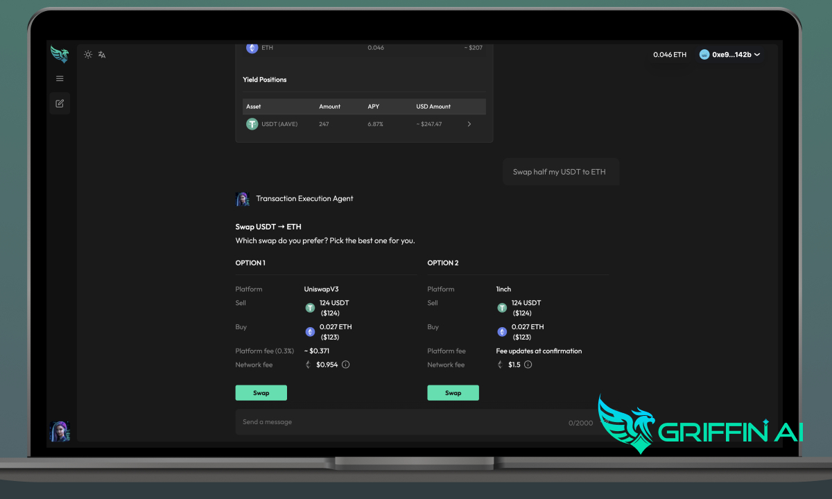 Griffin AI Launches TEA Turbo, Turning Prompts to DeFi Transactions ...