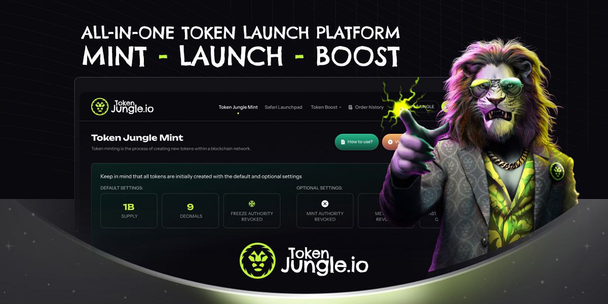 Token Jungle Announces Official Launch of All-in-One Solana Token Creation Platform - "The Defiant"
