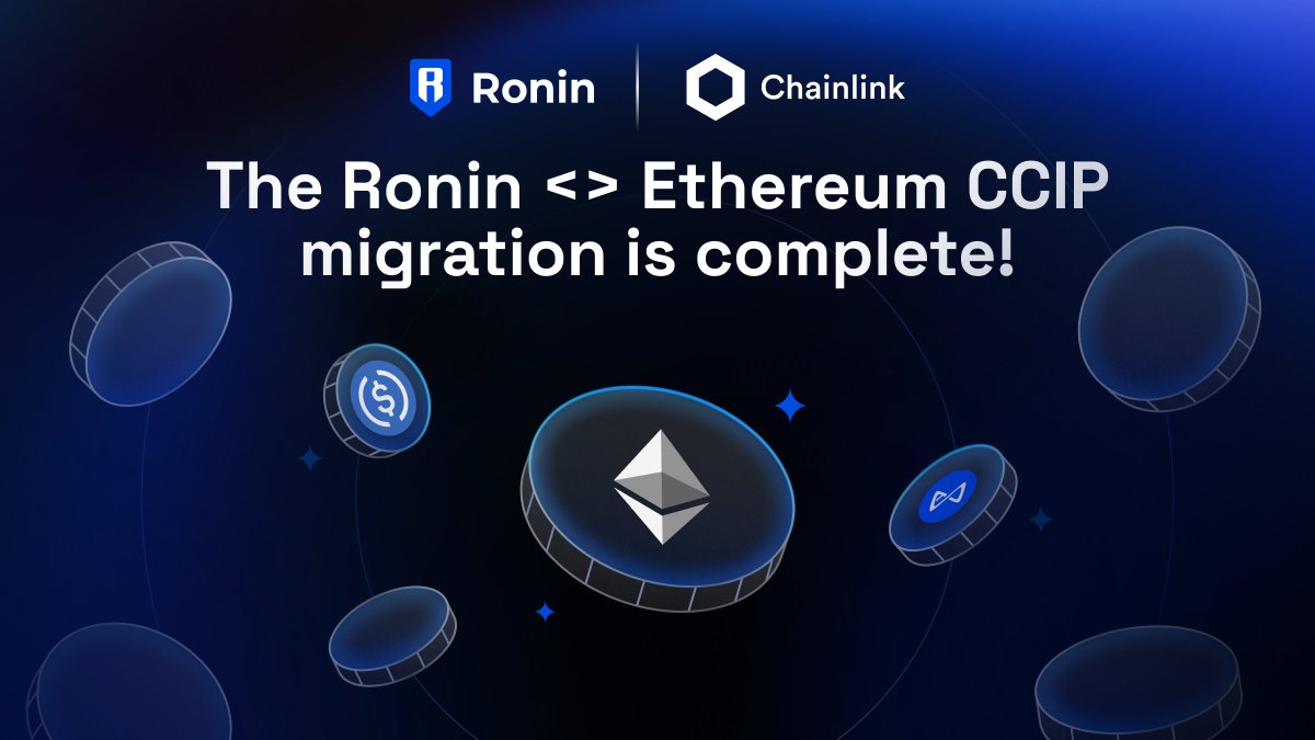 Ronin Network Migrates $450M Legacy Bridge to Chainlink CCIP, Launches ...
