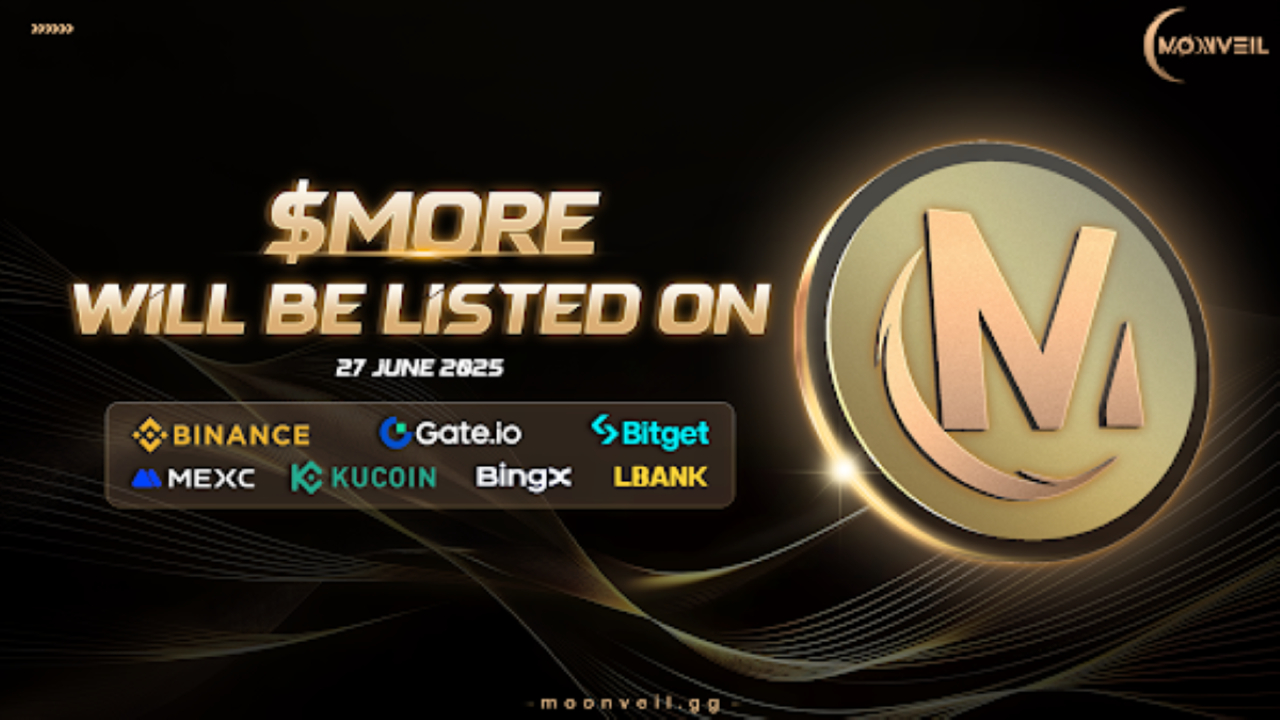 Moonveil Confirms $MORE Token Generation Event on June 27 With Multiple ...