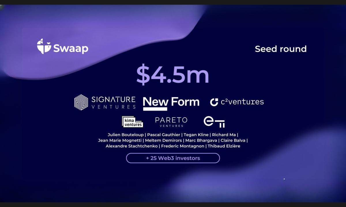 Swaap Closes $4.5M Seed Round and Announces Upcoming v2 Launch - "The Defiant"